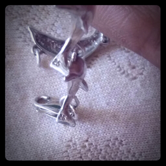 Vintage | Jewelry | Vintage Sterling Dolphin Link Bracelet | Poshmark